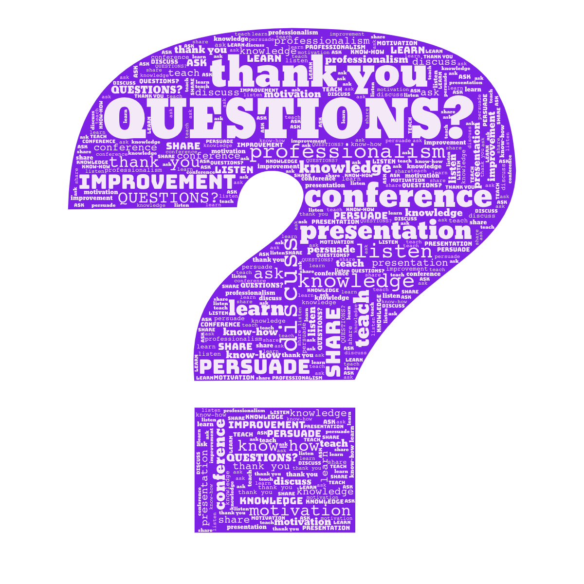 Your Closing Presentation Slide WordCloud app