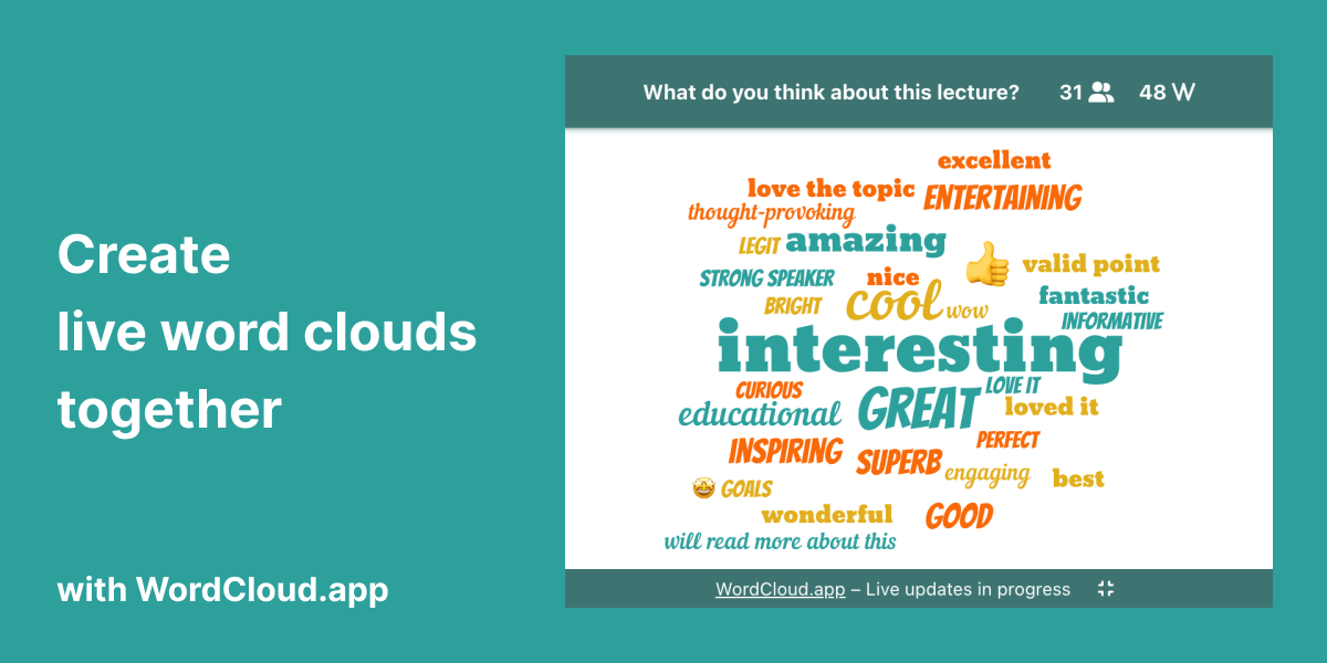 Collaborative Word Clouds: Create, Share, and Engage! | WordCloud.app